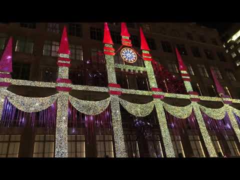 Holiday Light Show returns to NYC’s Saks Fifth Avenue 2020 Pt 2