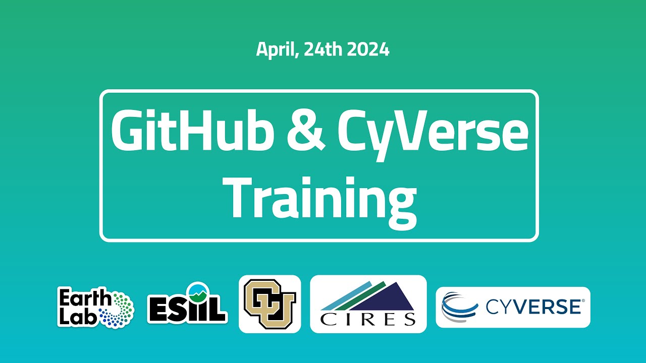 Github & Cyverse Training