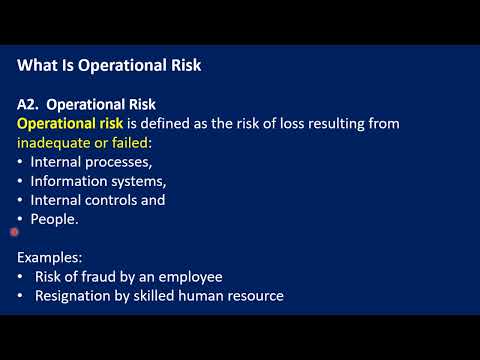 What Is Operational Risk and What Are the Components of Operational Risk? | With examples