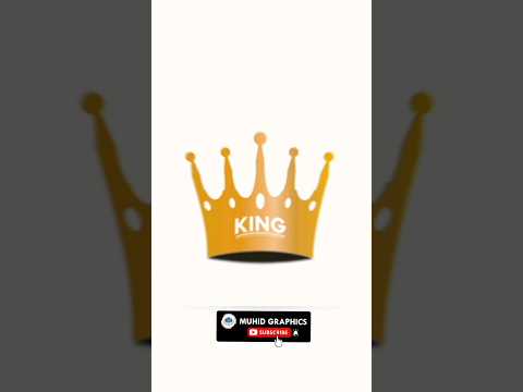 Crown Logo Design in Coreldraw #shorts #youtubeshorts #art #subscribe