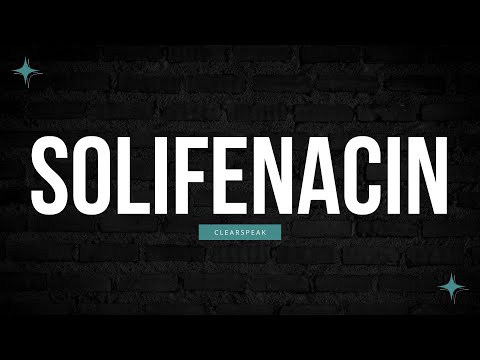 How to Pronounce Solifenacin in English