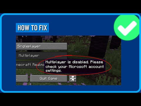 How to Fix Minecraft Multiplayer is Disabled Please Check Your Microsoft Account Settings (2025)