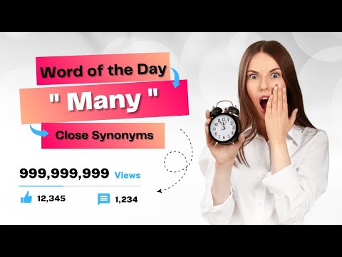 Word of the day "Many " 🥳|| Close Synonyms || 2024 #ncs #ielts #learning #vocabulary