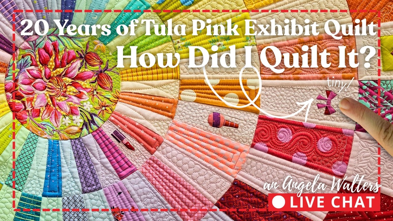 Quilting Tula Pink's Museum Quilt - Live Chat with Angela Walters