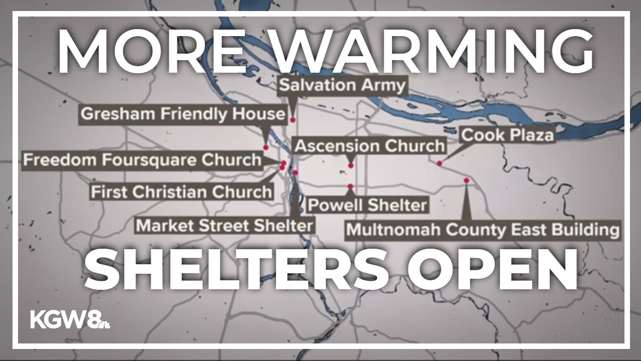 Multnomah County opens additional warming shelters amid frigid temperatures