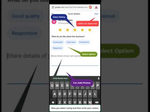 Write A Google Review From Your Browser