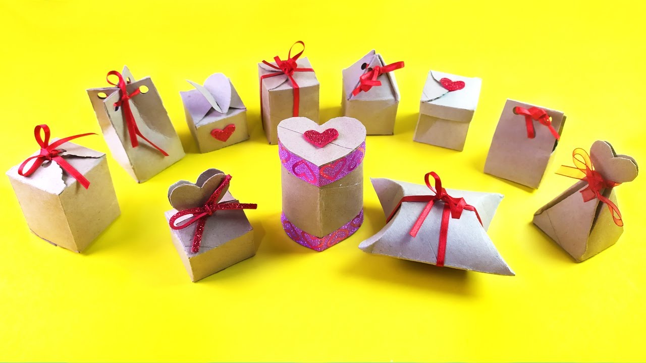 11 Gift Boxes - DIY Toilet Paper Roll Crafts| Best Out of Waste - Genius crafts