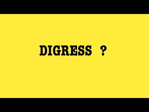 Digress meaning