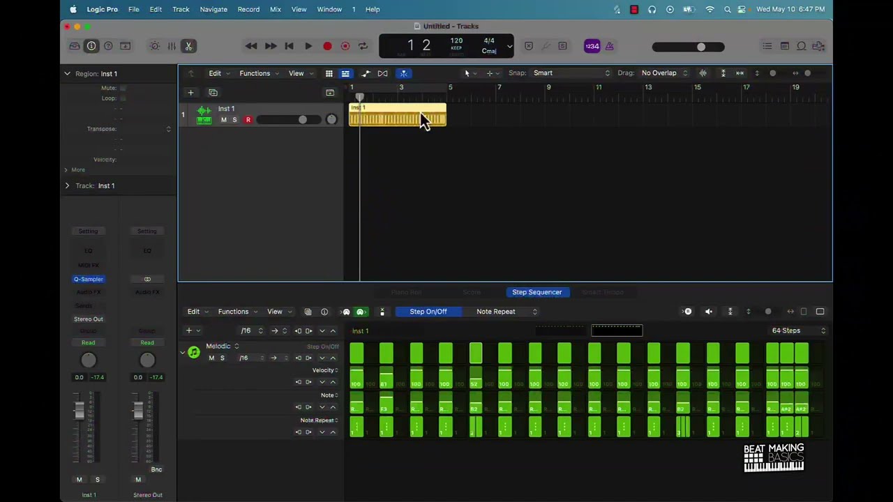 3 Tips For Creating FIRE Hi Hat Patterns With The Step Sequencer (Logic Pro X Tutorial)