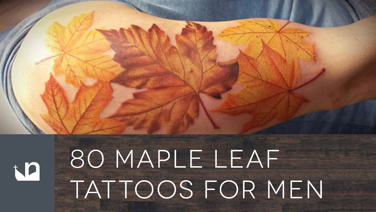 80 Maple Leaf Tattoos For Men