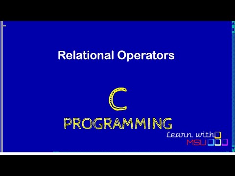 Using Relational Operators in C | Programming in C | How to Write C Program?