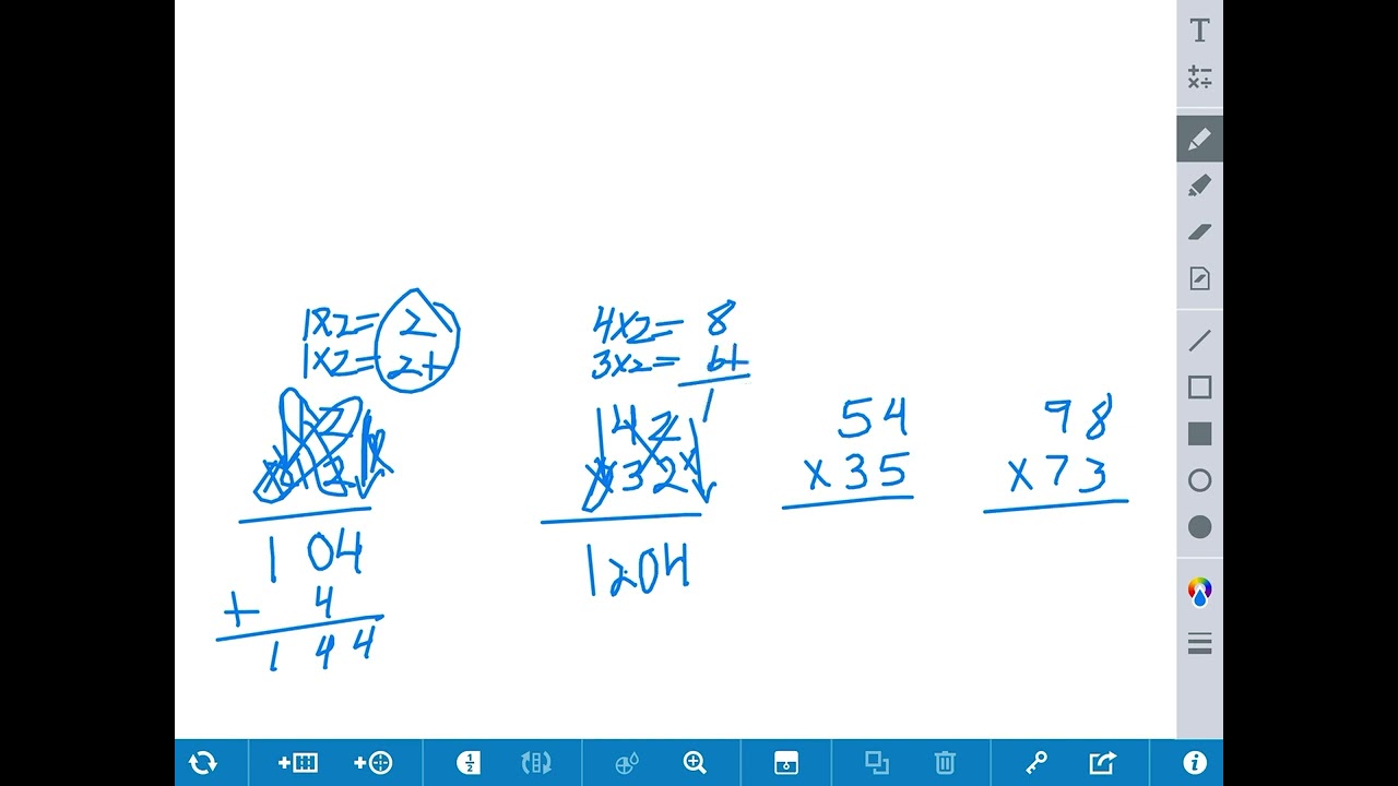 Multiplication Standard Algorithm Alternative