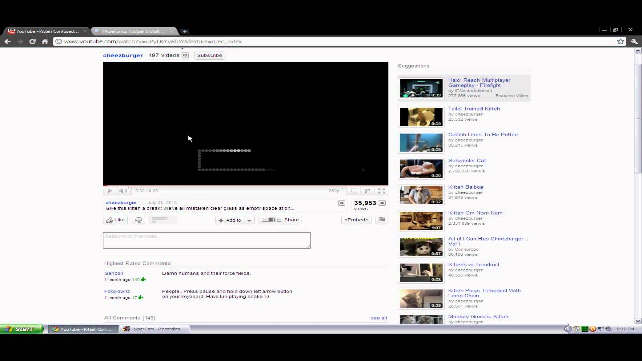 YouTube Easter Egg : Snake Game