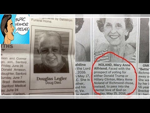 Hilarious obituaries prove that comedy endures well beyond the grave (18 Photos) - 94Pic Humor Relax