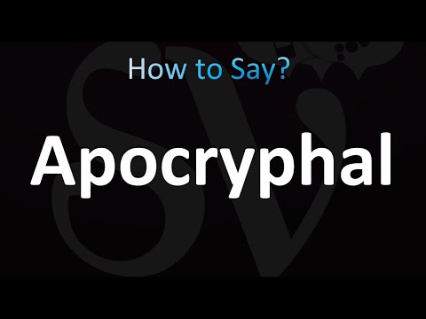 How to Pronounce Apocryphal (correctly!)