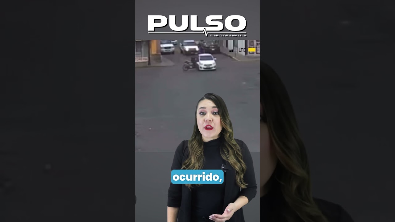 Motociclista resulta lesionado tras choque #shorts #slp #vialidad #noticias #pulsoonline