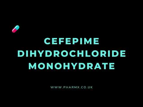 How to pronounce Cefepime dihydrochloride monohydrate
