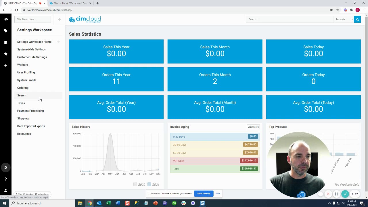 Worker Portal Overview in the CIMcloud Platform