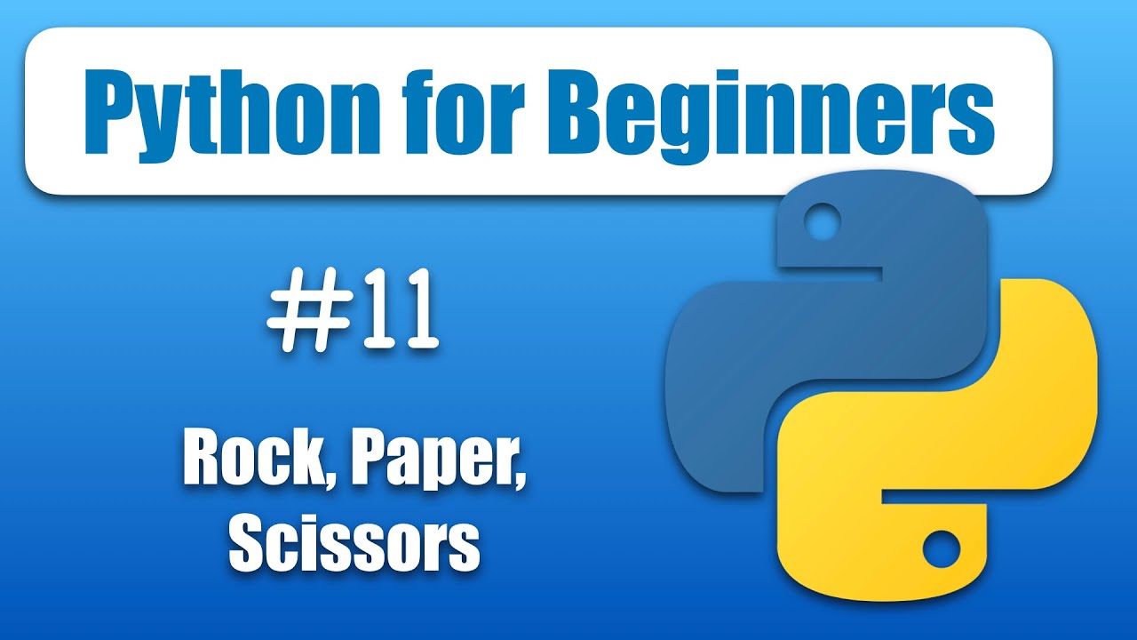 Python Tutorial for Beginners #11 - Rock, Paper, Scissors Game!