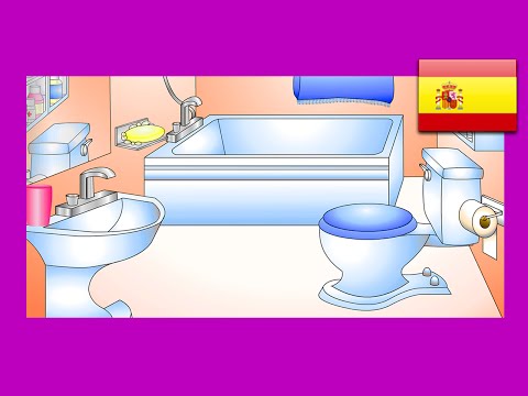 “In the Bathroom” (Spanish Lesson 12) CLIP – Learn Baño Words, Easy Español, Kids Language