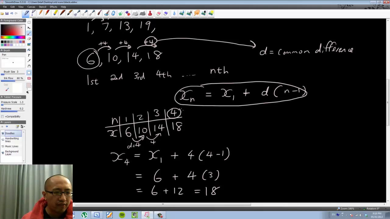 Arithmetic sequence generator using Visual Basic 6 0