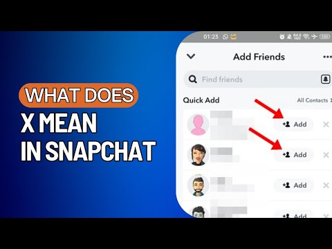 What does the X mean in Snapchat (2023)
