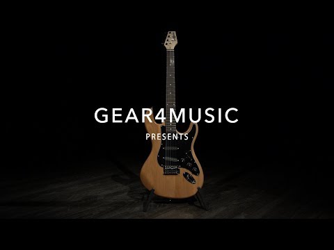 LA II Electric Guitar SSS By Gear4music, Natural | Gear4music demo