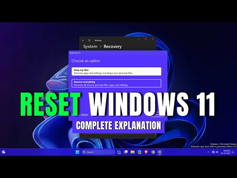 Windows 11 Reset to Factory Settings | Remove Everything | Keep My Files (2025)