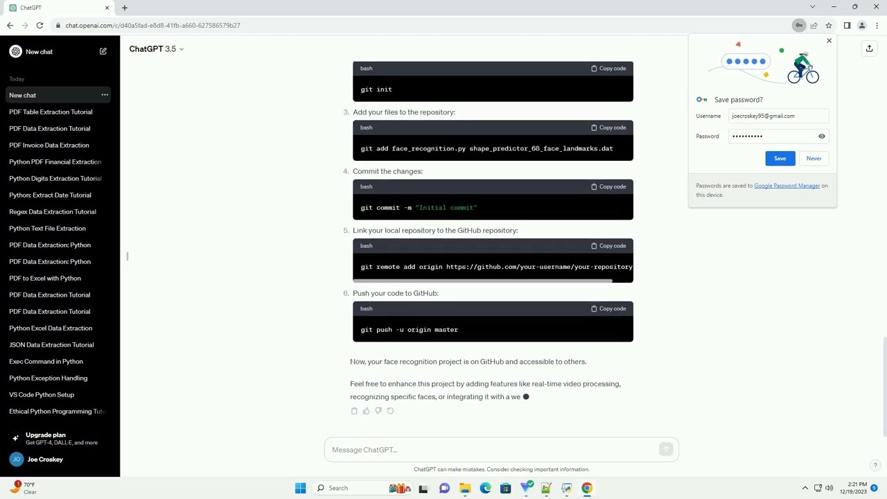 face recognition python project github
