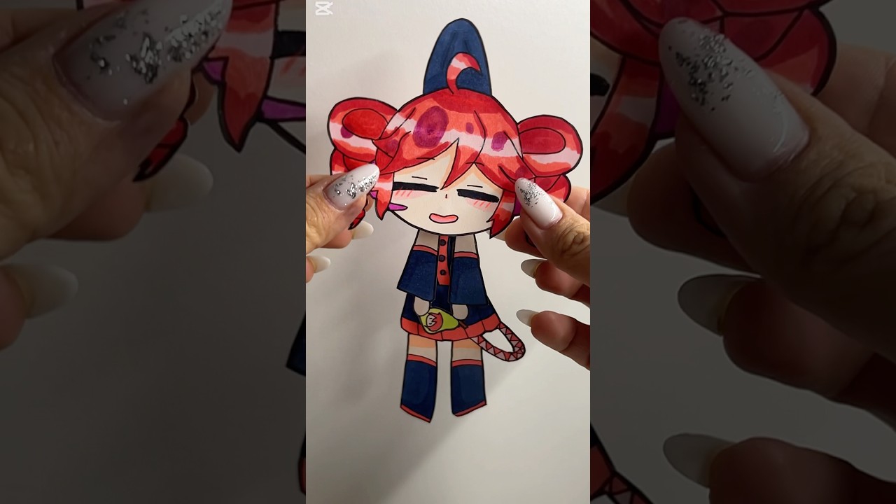 ❤️Kasane Teto Paper Doll ❤️ | I Made Cute Craft ✂️| Anime DIY 🎀✨