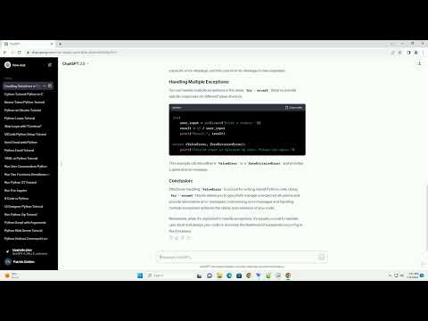 how to use except valueerror in python