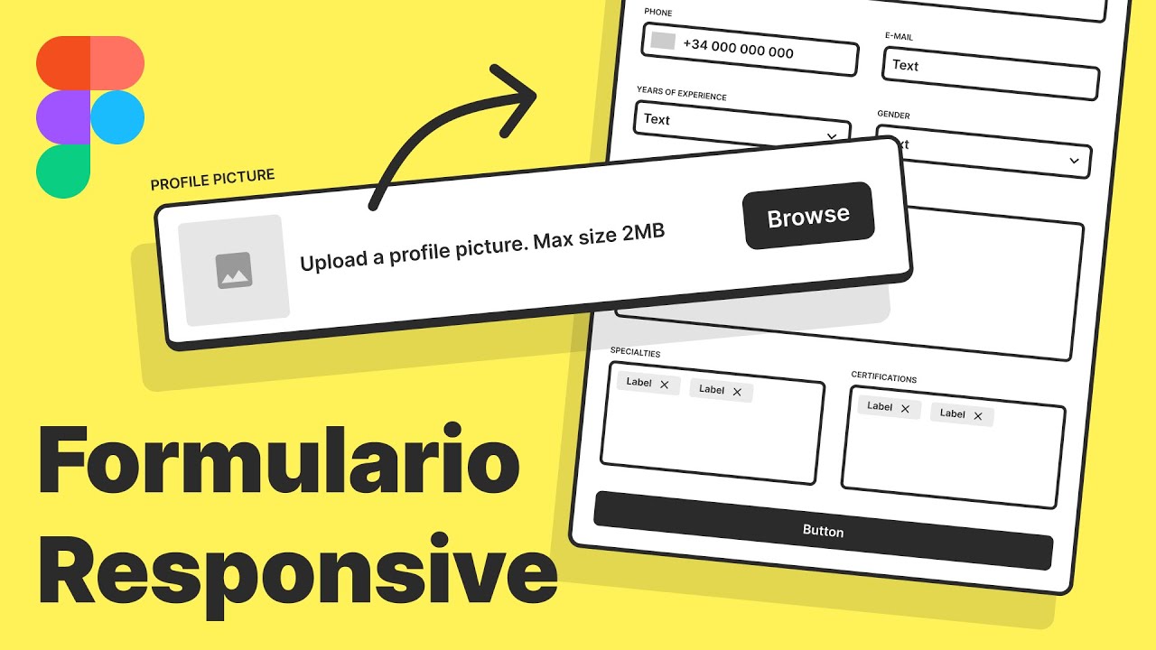 ▷ TUTORIAL FIGMA: Diseñar un FORMULARIO responsive (1 de 5)