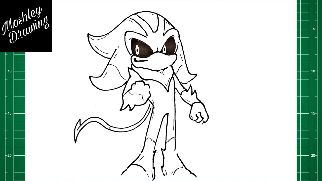 How to Draw Eclipse The Darkling - Sonic The Hedgehog