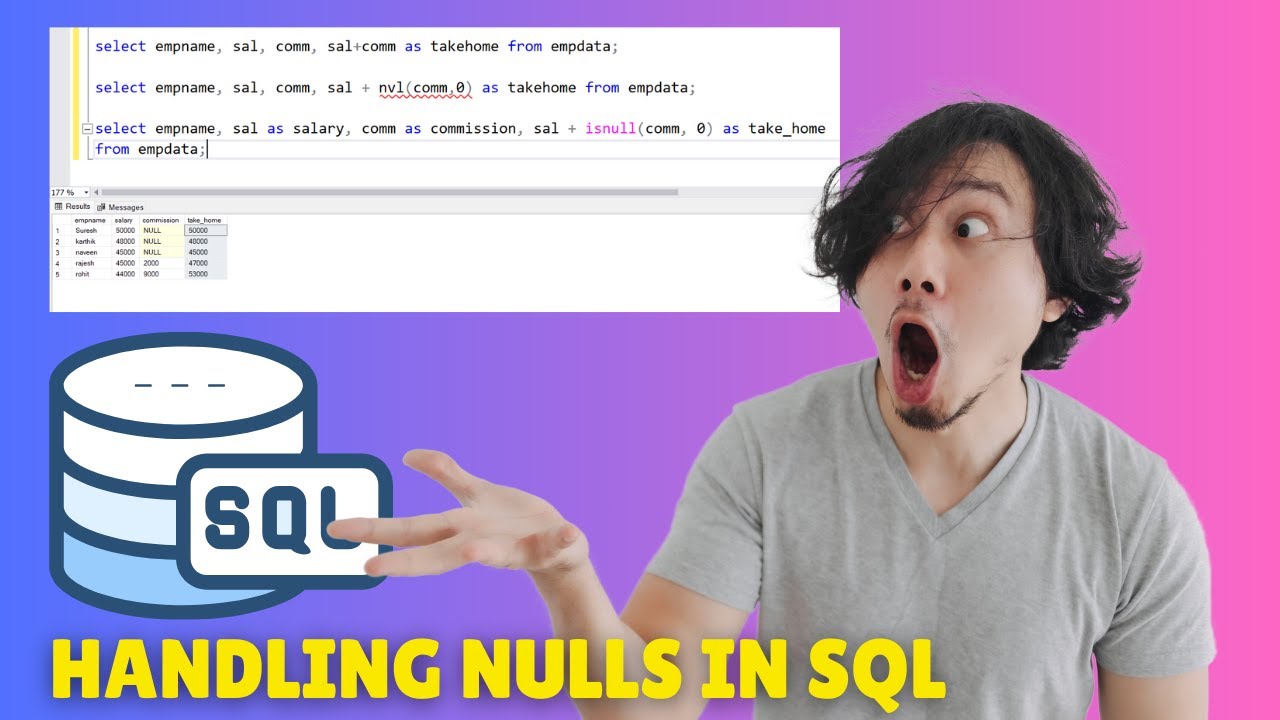 Handling Null Values in MS SQL | SQL Server Tutorial