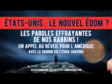 États-Unis : le nouvel Édom ? Un appel au réveil pour l'Amérique!