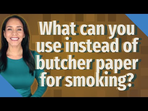 What can you use instead of butcher paper for smoking?