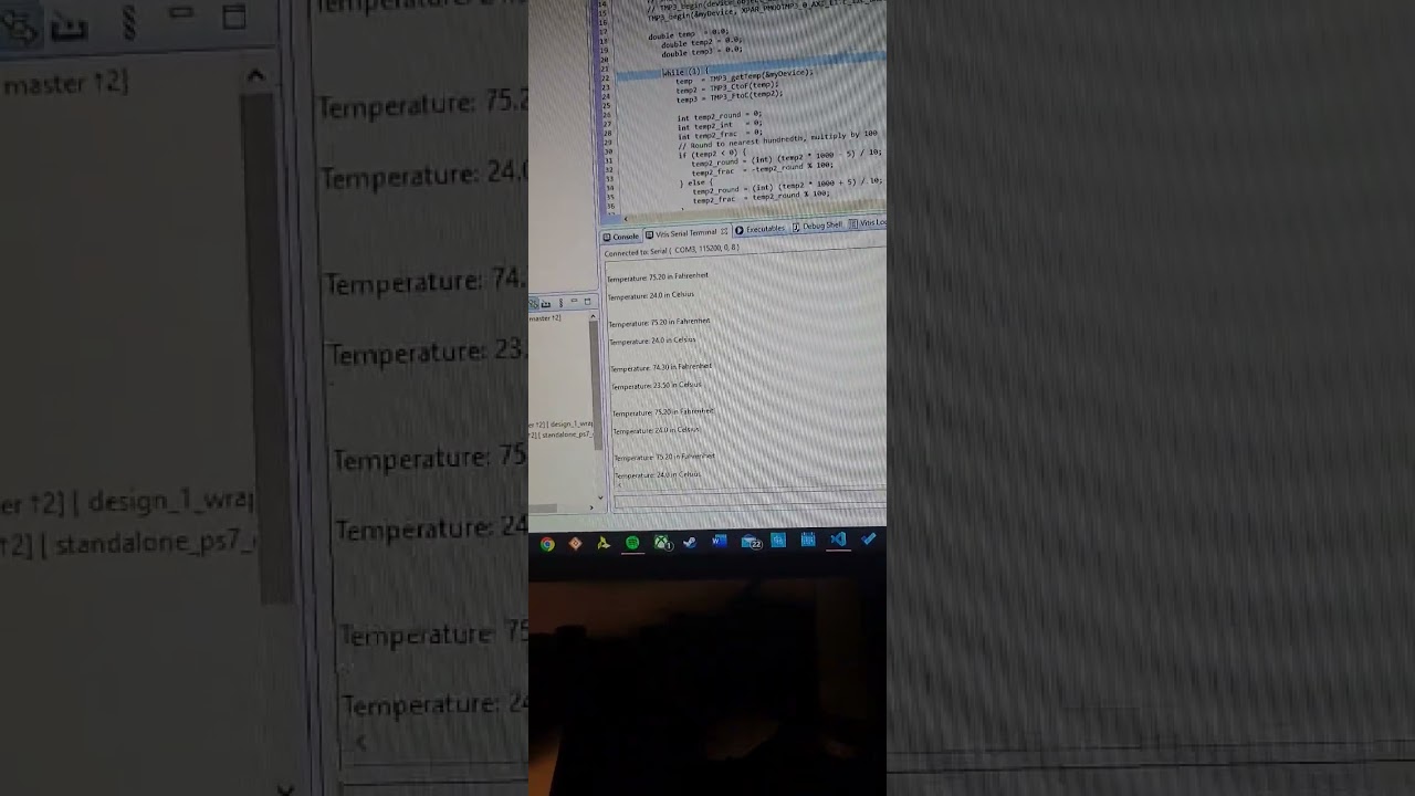ECE 520 Lab 4 TMP3 Pmod Tempature Sensor