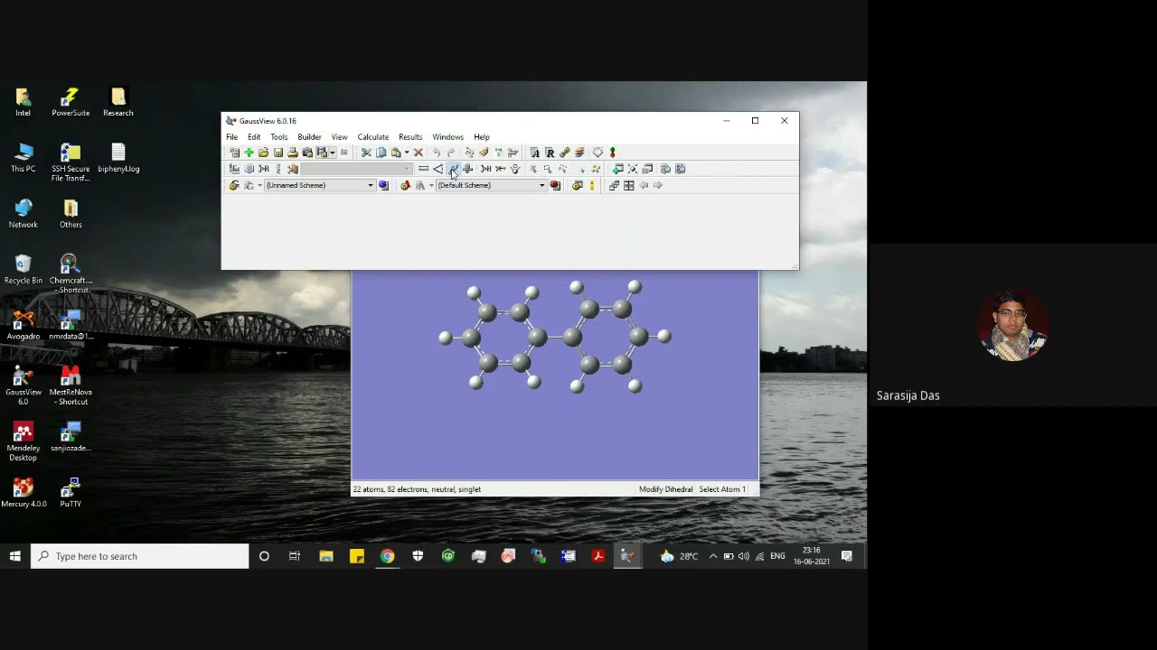 Visualizing optimization results using GaussView