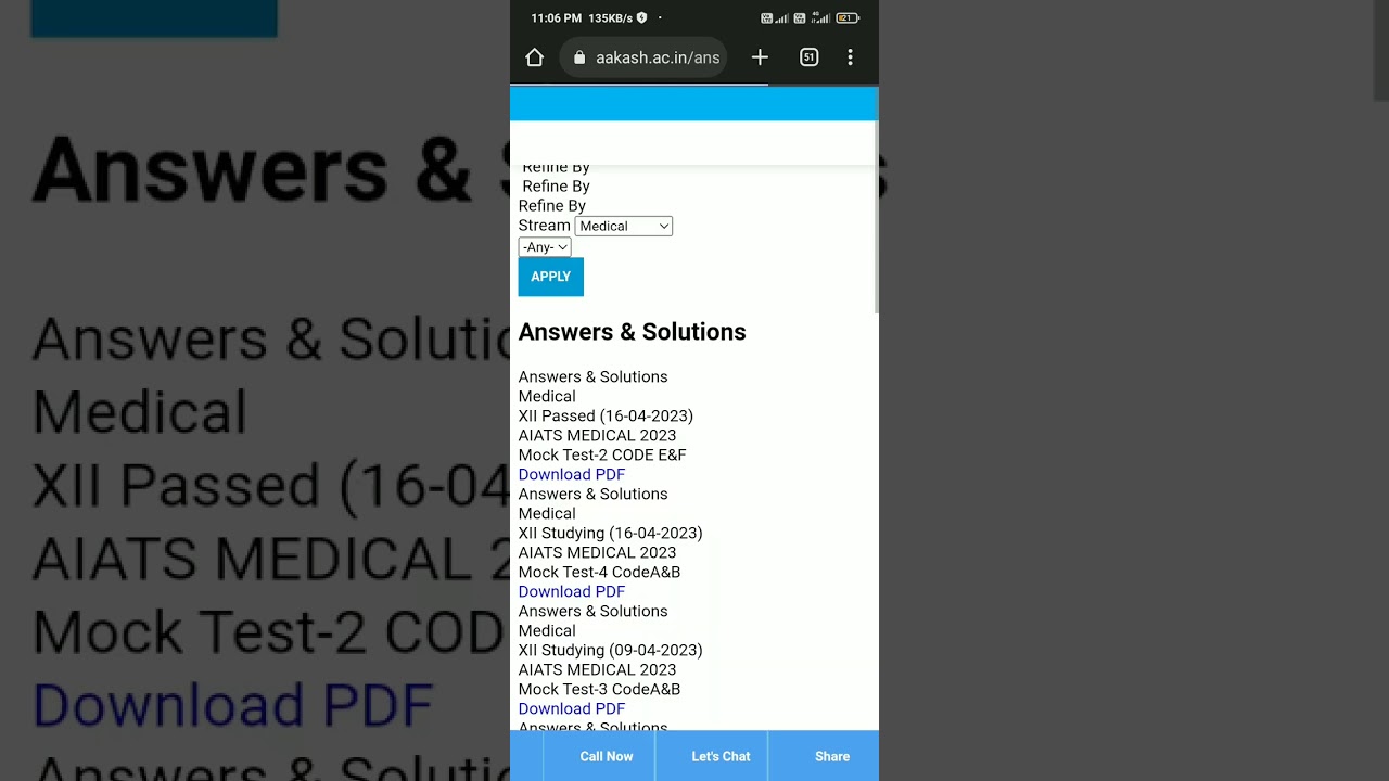 how to check answerkey of aakash aiats online of aakash institute website #itutor #allen #pw #unacad