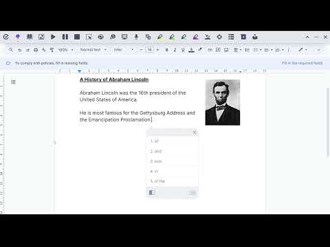 Read&Write for Google Chrome - Co:Writer Prediction Overview