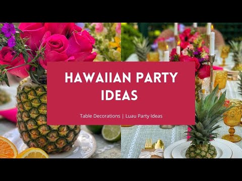 Hawaiian Party Ideas // Decorate With Me // Luau Party Decor // Bricks 'n Blooms