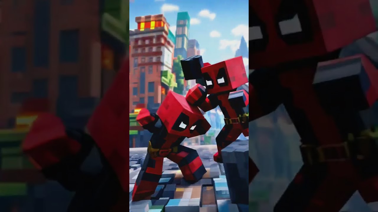 Deadpool in Minecraft  Epic Air Battle!