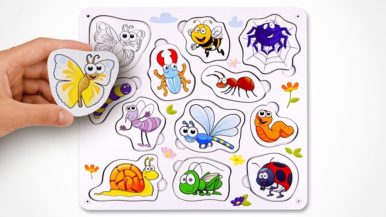 Learn Animal Names with Puzzle Games in English | Preschool Learning Video for Kids & Toddlers