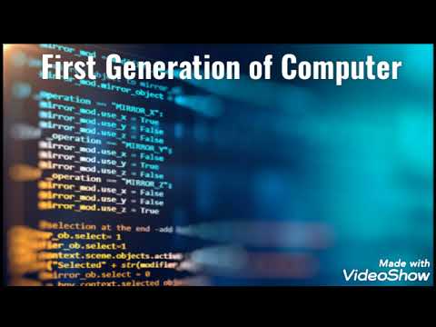 First Generation of Computer (1946-1958)