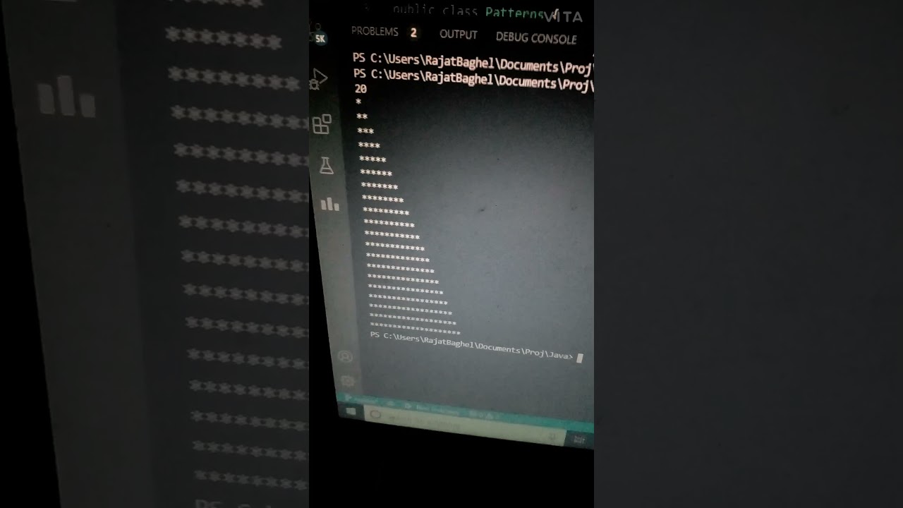 Star Pattern in JAVA #Java #Shorts #coding #programming #code #engineering
