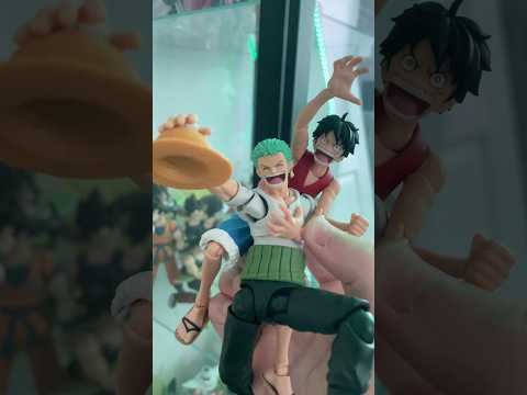 Posing SHF Zoro (Romance Dawn) #shfiguarts #zoro #onepiece #luffy #anime #foryou #actionfigures