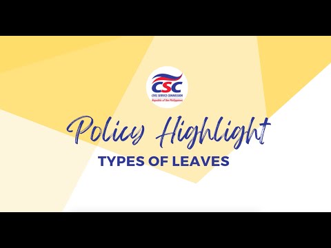 Policy Highlight (September 2023) | Types of leaves for government employees