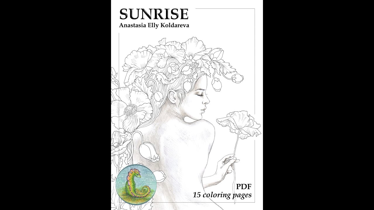 Sunrise PDF coloring book 15 pages