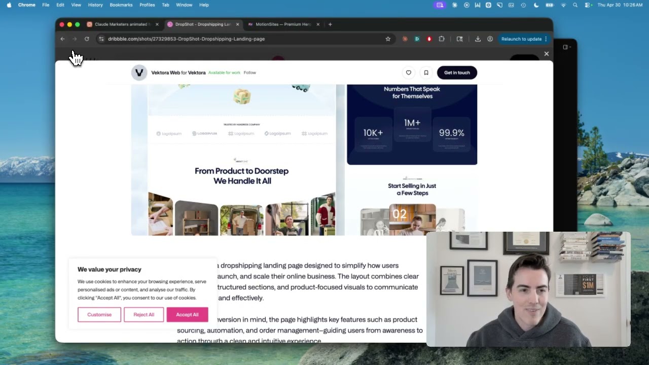Turn Dribbble Inspo into Real Landing Pages with Claude