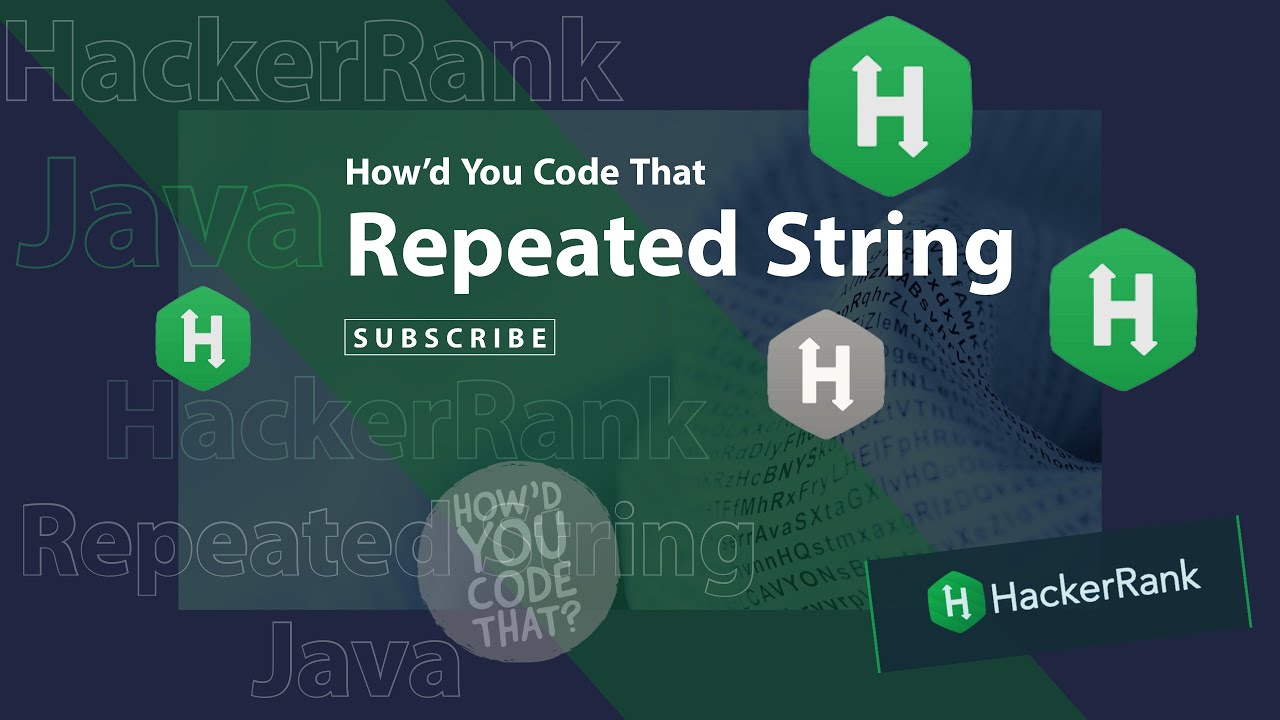 Repeated String Java Coding Challenge | HackerRank | Edabit | How’d You Code That?